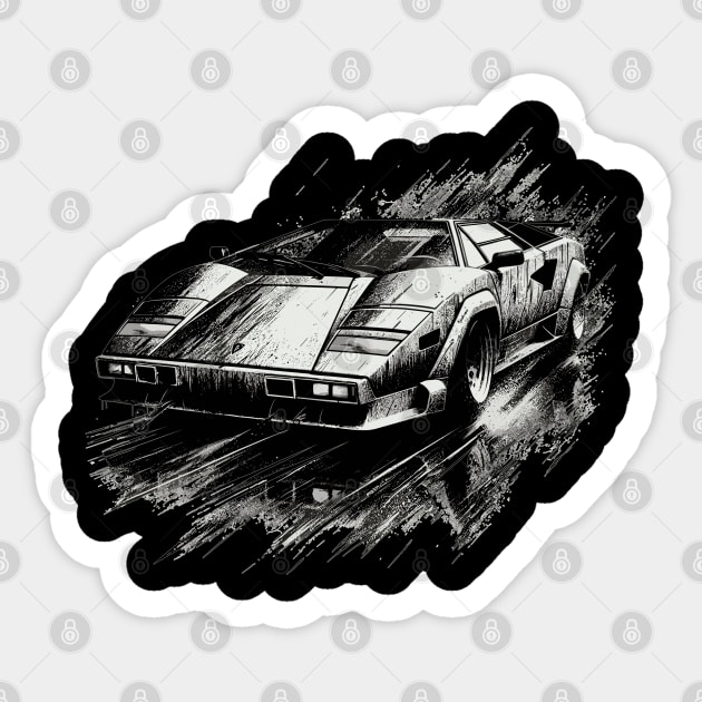 Lamborghini Countach - Countach - Sticker | TeePublic