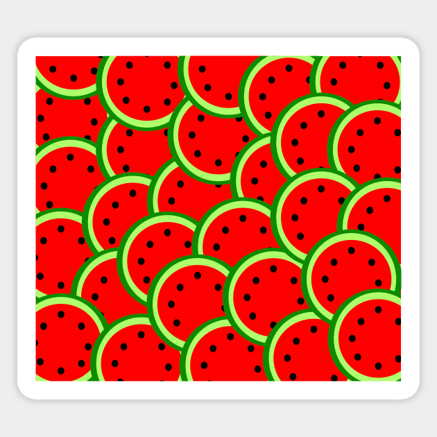 Watermelon pattern - Watermelon Pattern - Sticker | TeePublic