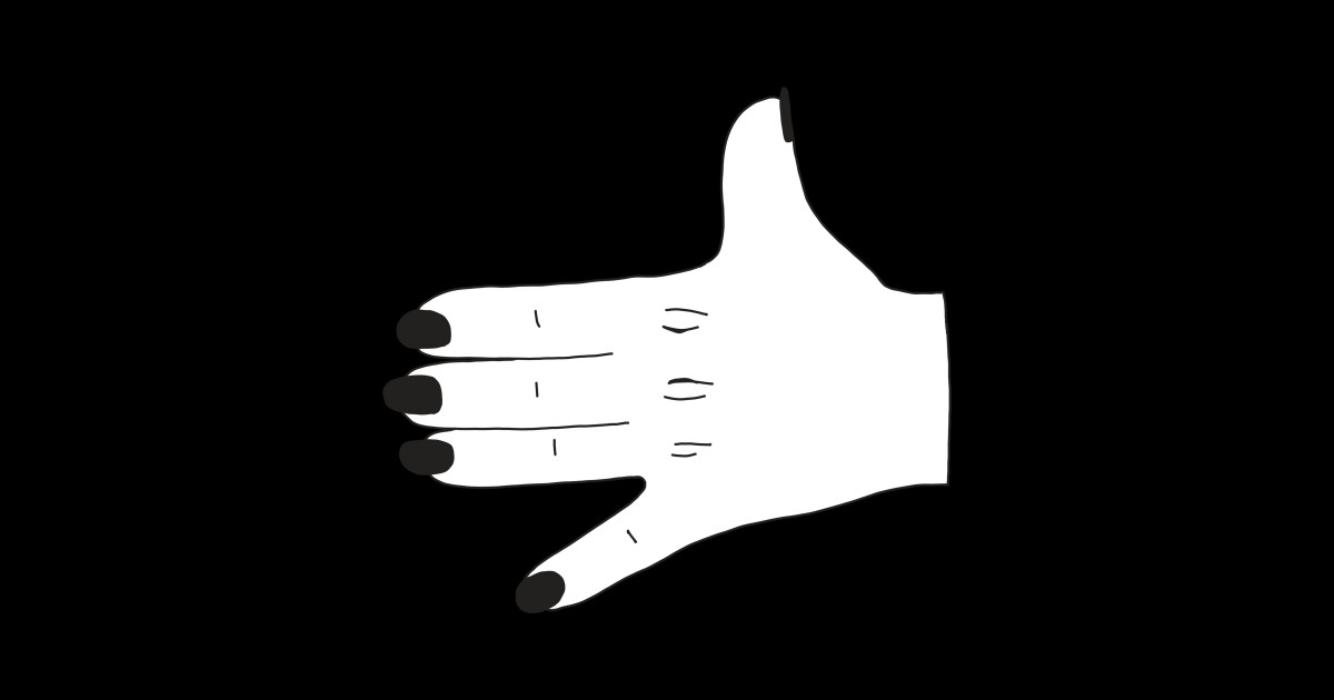 Dog hand sign - Hand Sign - Sticker | TeePublic