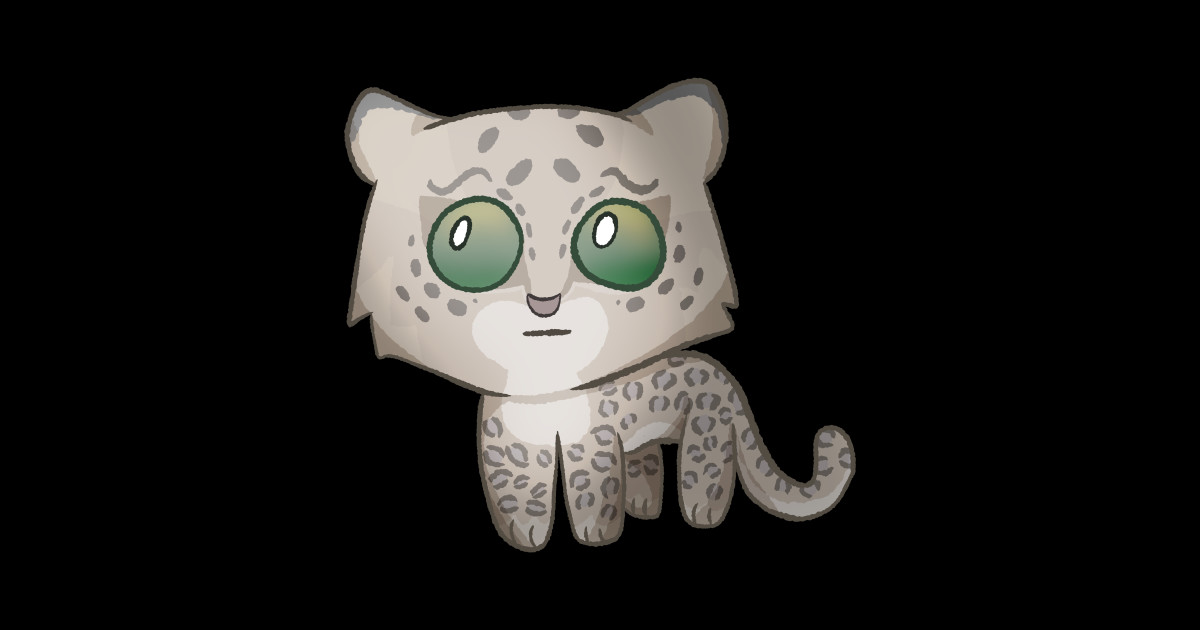 TBH Autism Creature Snow Leopard - Tbh Creature - Sticker | TeePublic