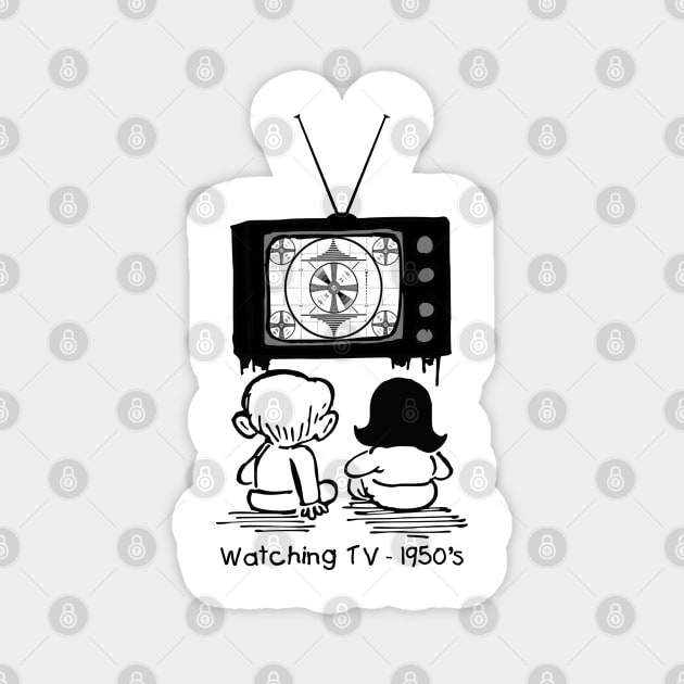 Watching the TV test pattern. 1950's - 1950s Tv Test Pattern - Magnet ...