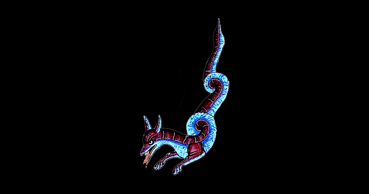 Foxy Dragon - Dragon - Sticker | TeePublic