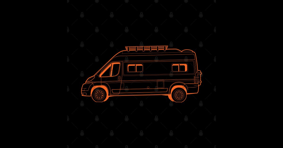 Camper Van 4 Overland - Camper Van - Sticker | TeePublic