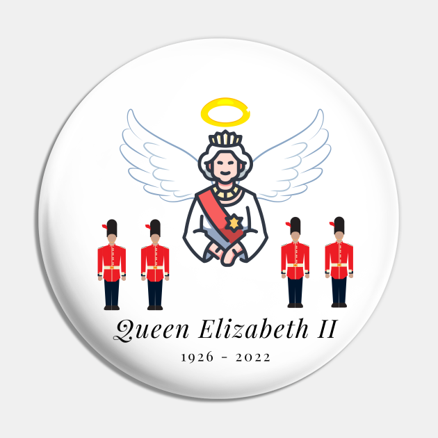 RIP Queen Elizabeth II - Rip Queen Elizabeth - Pin | TeePublic
