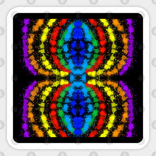 Rainbow colored reflections - Rainbow Colors - Sticker | TeePublic