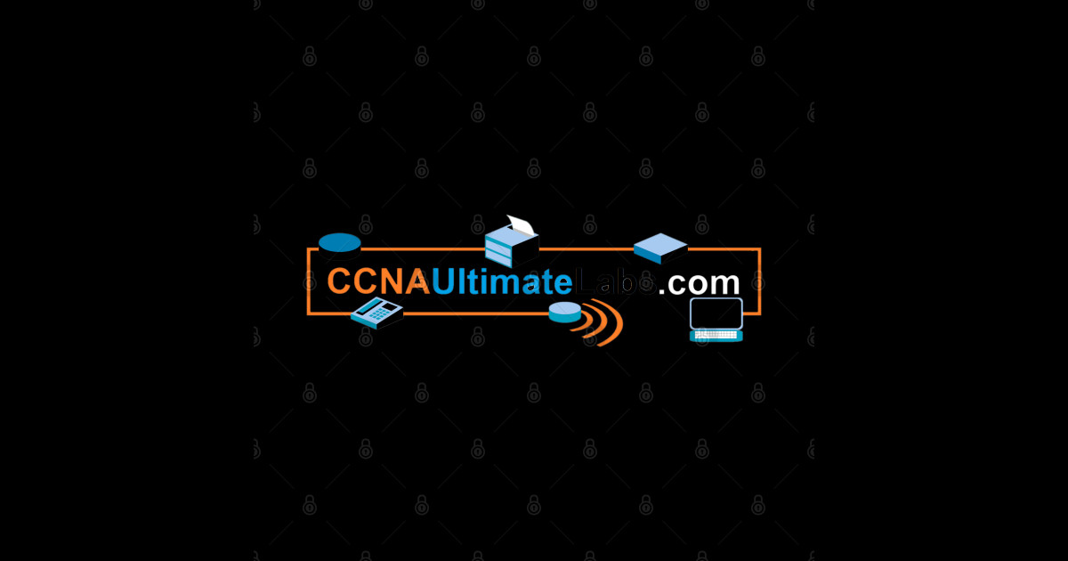 CCNA Ultimate Labs LAN logo - Computers - Sticker | TeePublic