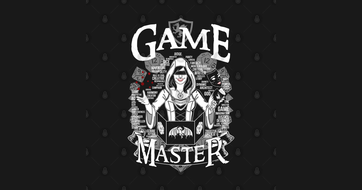 Female Game Master - White - Game Master - T-Shirt | TeePublic