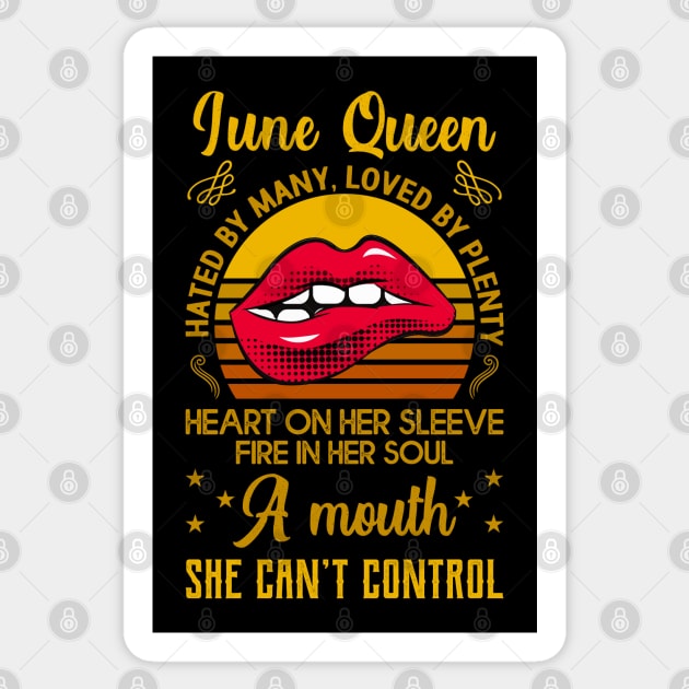 June Birthday Queen - Birthday - Sticker | TeePublic