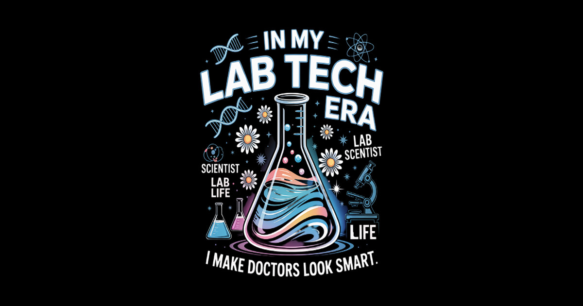 Groovy In My Lab Tech Era Medical Laboratory - Groovy In My Lab Tech Era Medical - Sticker ...