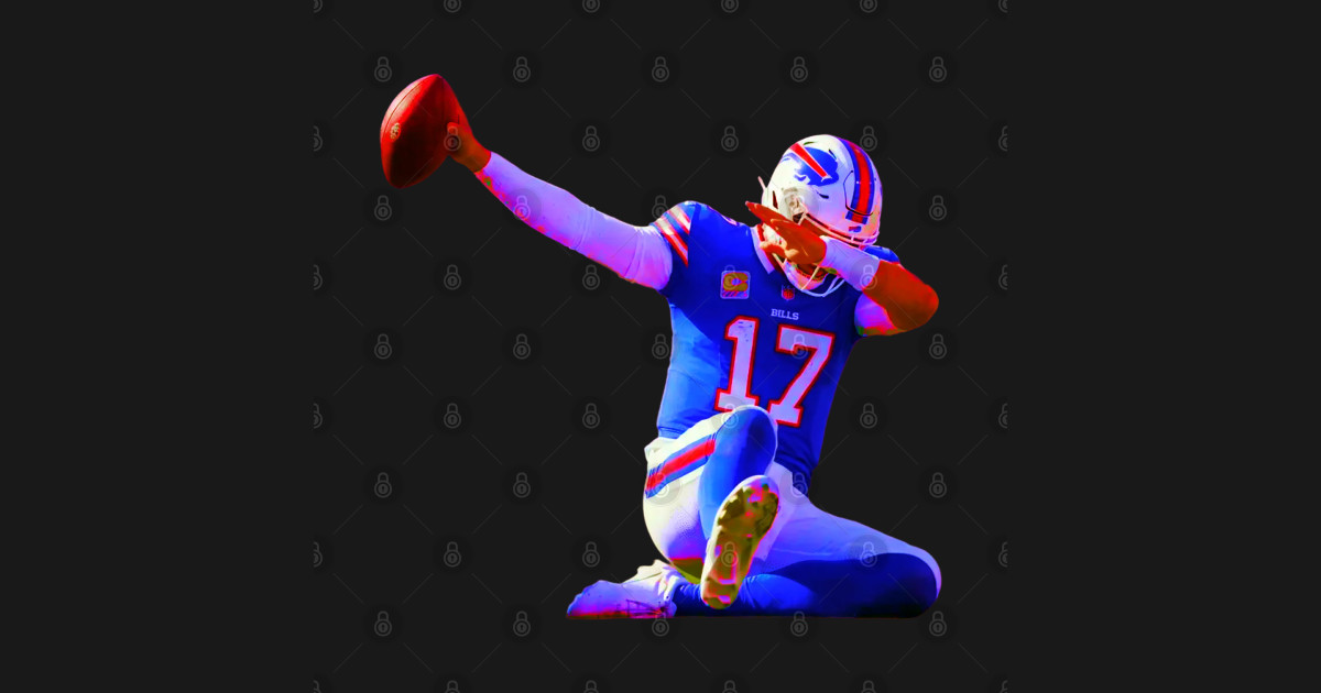 Josh Allen Dab Poses - Josh Allen - T-Shirt | TeePublic