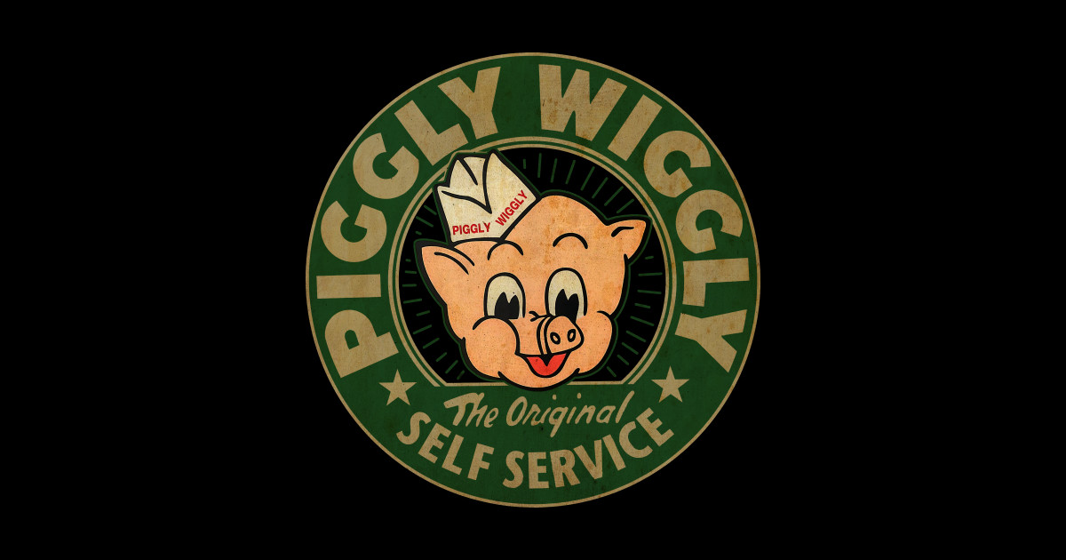 Vintage Green Piggly Wiggly - Piggly Wiggly - Sticker | TeePublic
