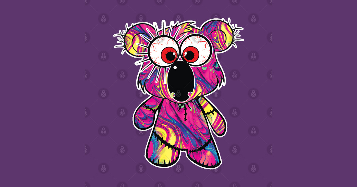 Psychedelic Teddy - Psychedelic Teddy - T-Shirt | TeePublic