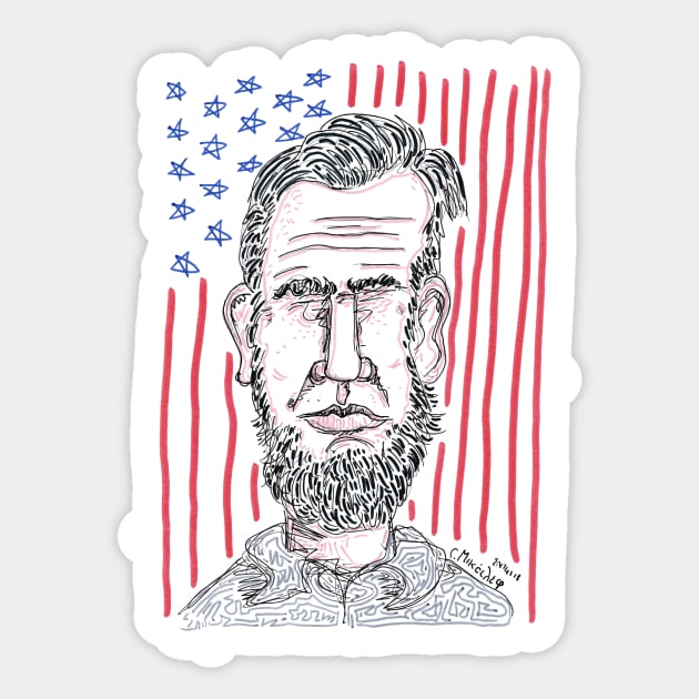 Abraham Lincoln - Abraham Lincoln - Sticker | TeePublic