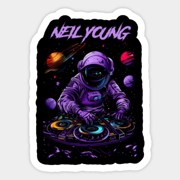 NEIL YOUNG. BAND FAN ART - Neil Young Band Fan Art - Sticker | TeePublic