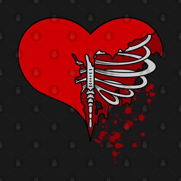 RIB HEART - Heartbreak - T-Shirt | TeePublic