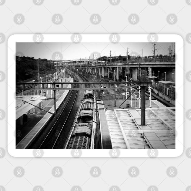 Train Station Photo - Train Station Photo - Sticker | TeePublic