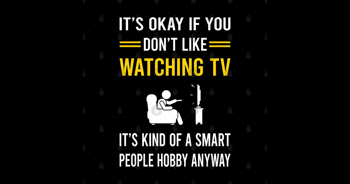 Smart People Watching TV - Watching Tv - Sticker | TeePublic
