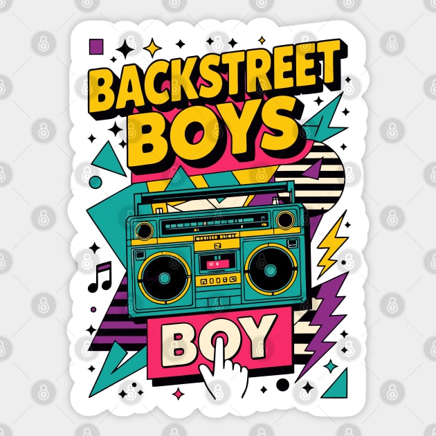 Backstreet Boys Graphic - Backstreet Boys - Sticker | TeePublic