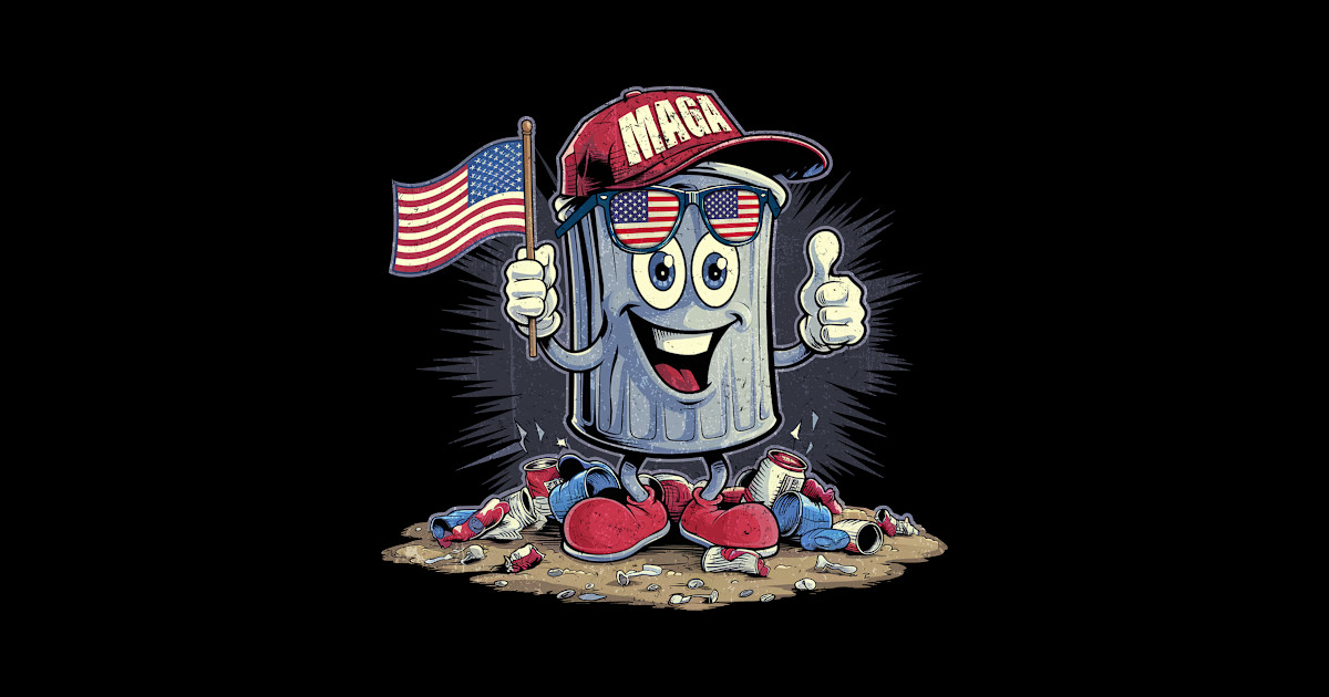 Proud MAGA Garbage funny - Proud Maga Garbage - Sticker | TeePublic