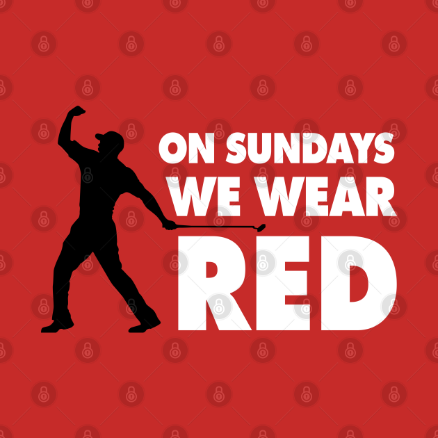 On Sundays We Wear Red - Red 2 - Tiger Woods - Hoodie | TeePublic