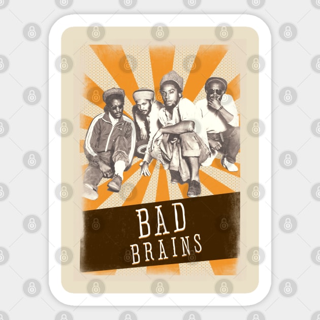 Vintage Aesthetic Bad Brains - Bad Brains - Sticker | TeePublic