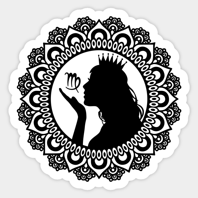 Virgo Zodiac Mandala - Virgo Zodiac For Women - Sticker | TeePublic