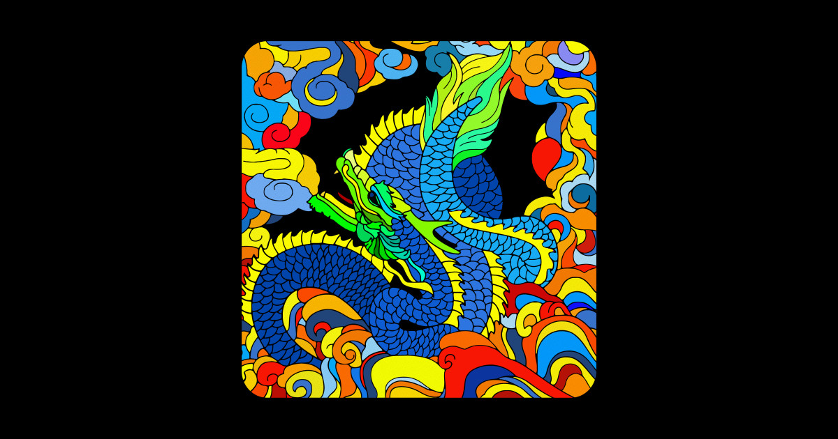 Colorful Sea Serpent - Sea Monster - Sticker | TeePublic