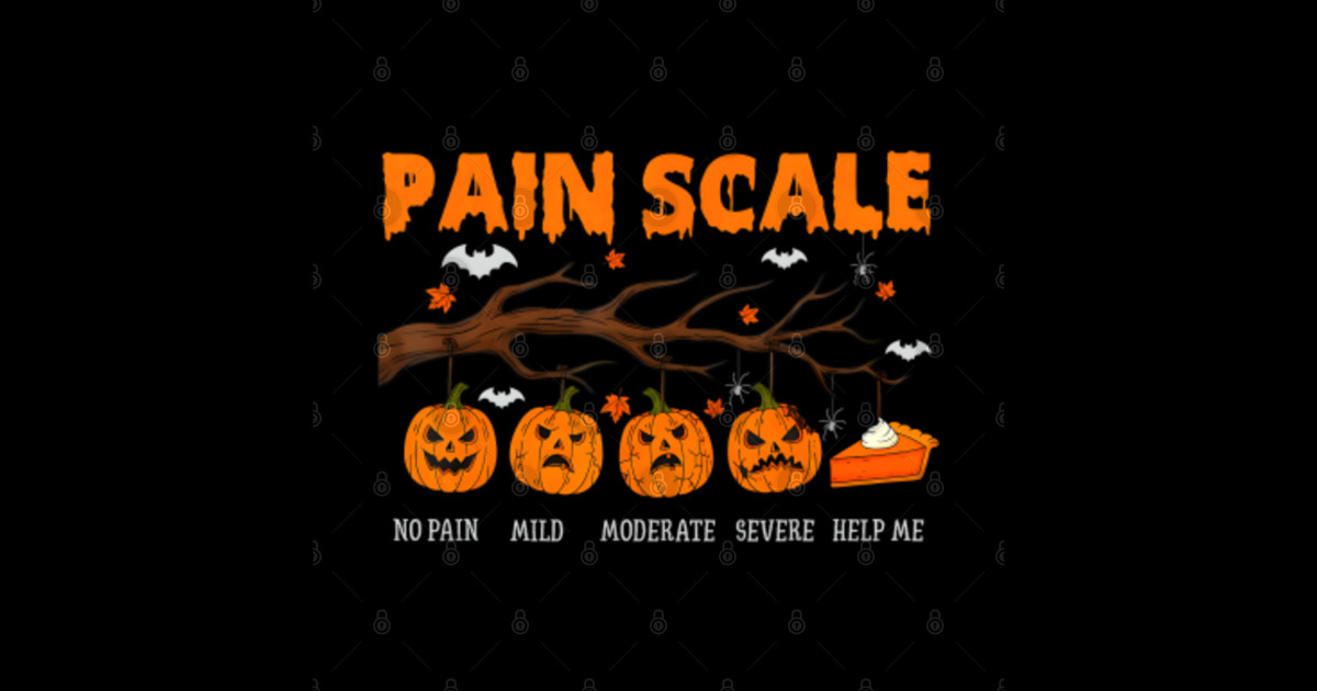Pain Scale Spooky Pumpkin Fall Halloween Trauma Nurse Triage ...