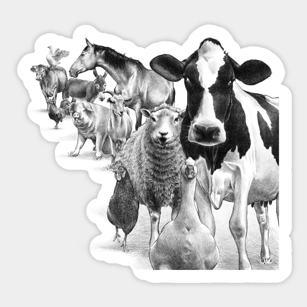 animal farm - Animal Farm - Sticker | TeePublic