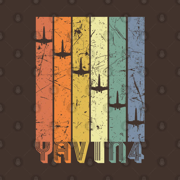 Yavin IV Vintage - Star Wars - T-Shirt | TeePublic