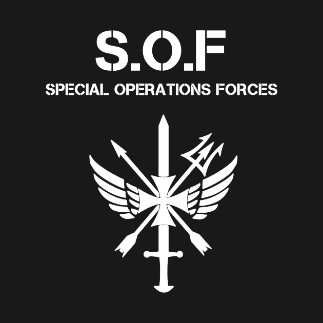 Special Operations Forces S.O.F. - Special Operations Command - T-Shirt ...