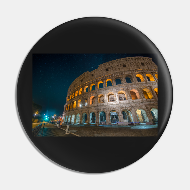 Colosseum (Coliseum) in Rome, Italy - Amphitheater - Pin | TeePublic