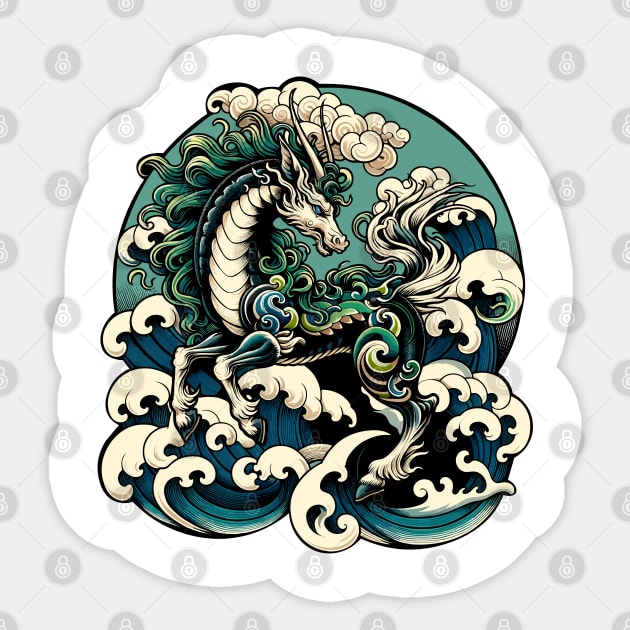 japanese kirin tattoo - Kirin Tattoo - Sticker | TeePublic