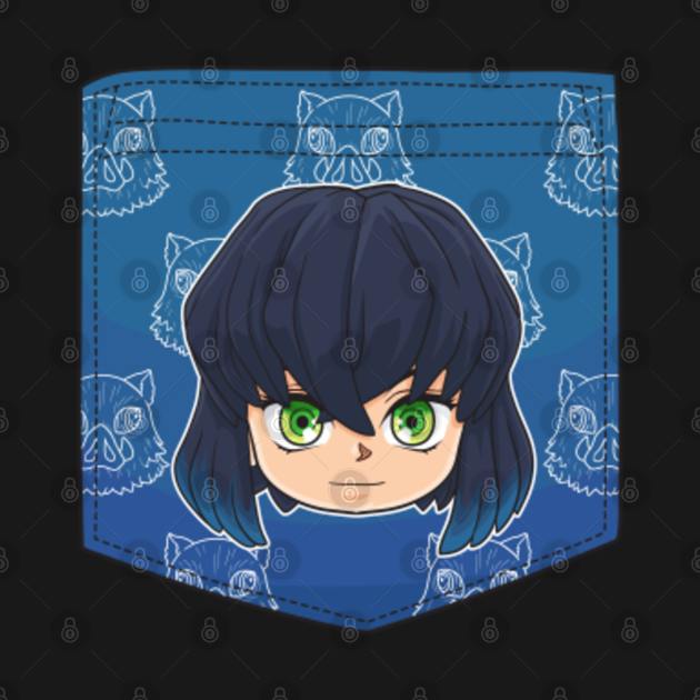 Pocket Inosuke Pattern - Demon Slayer Kimetsu No Yaiba - Tank Top ...