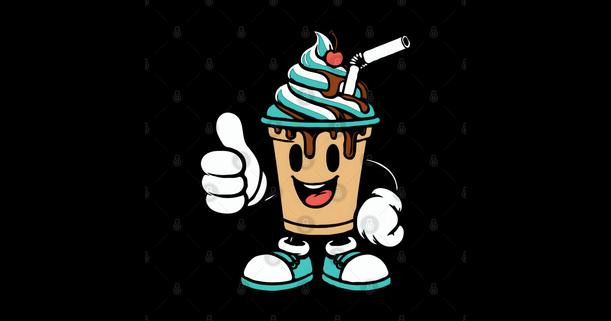milkshake thumbs up - Milkshake Pun - Magnet | TeePublic