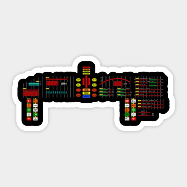 Knight Rider KITT Dashboard - Knight Rider Kitt Dashboard - Sticker ...
