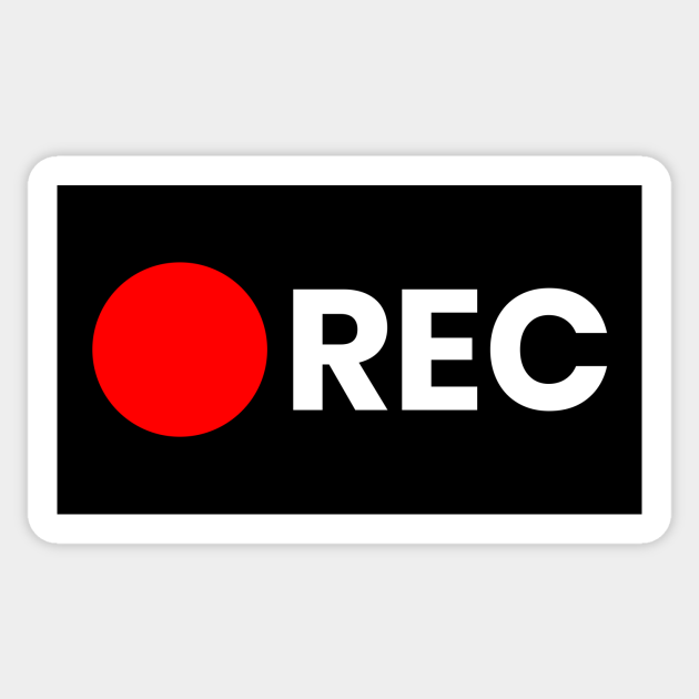 Camera Recording Symbol Minimal Design - Minimal - Sticker | TeePublic