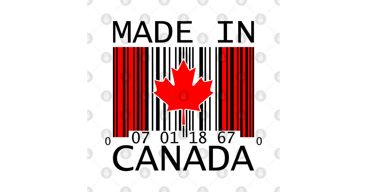 Made In Canada Barcode - Made In Canada - T-Shirt | TeePublic
