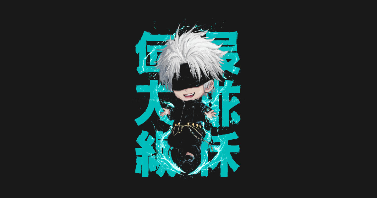 Chibi Satoru Gojo The Strongest - Satoru Gojo - T-Shirt | TeePublic