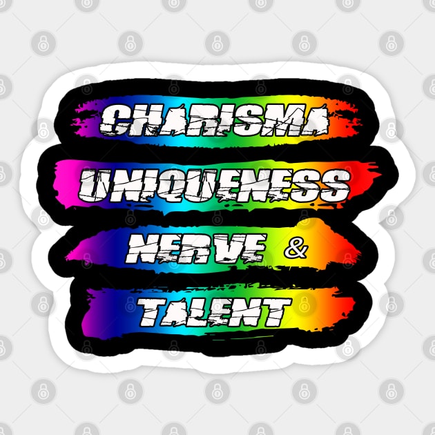 Charisma Uniqueness Nerve & Talent Rainbow Pride - Charisma Uniqueness ...