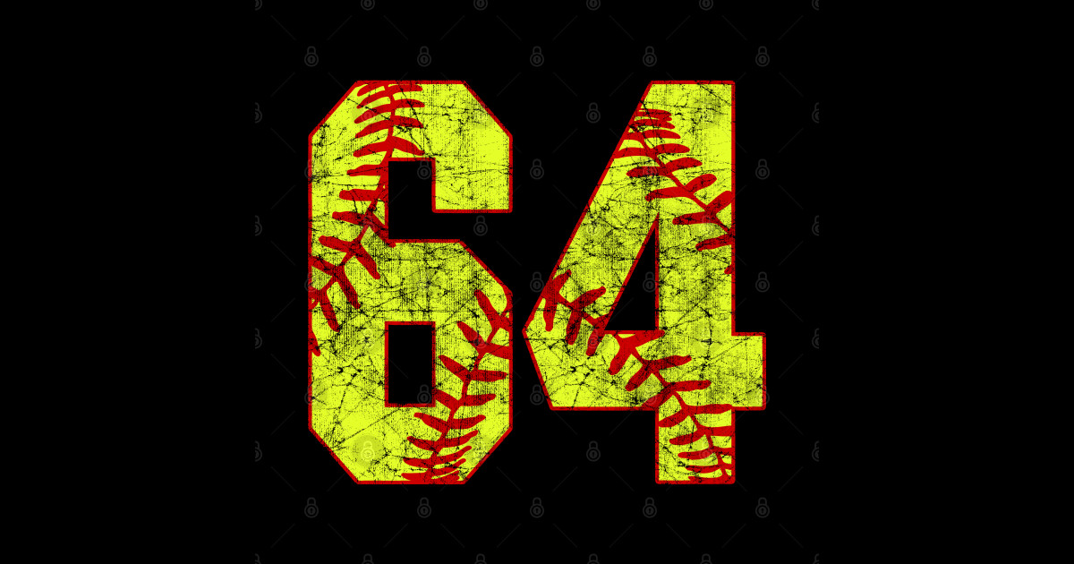 Fastpitch Softball Number 64 #64 Softball Shirt Jersey Uniform Favorite ...