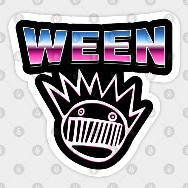 Ween 90s Chrome - Ween - Sticker | TeePublic