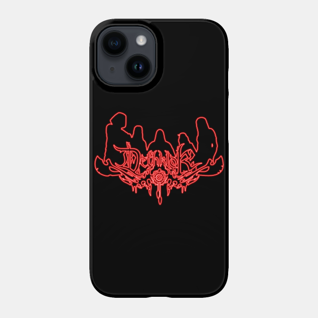 Red Neon Sign Dethklok Logo - Metalocalypse - Phone Case | TeePublic