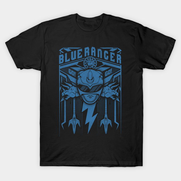 Blue Ranger - Power Rangers - T-Shirt | TeePublic