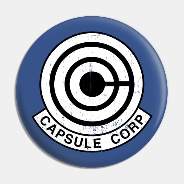 DRAGONBALL Z - CAPSULE CORP - Robzilla Anime Manga - Pin | TeePublic