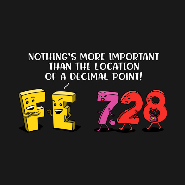 Funny Math Science Mathematics Decimal Point Joke - Funny Math - T ...