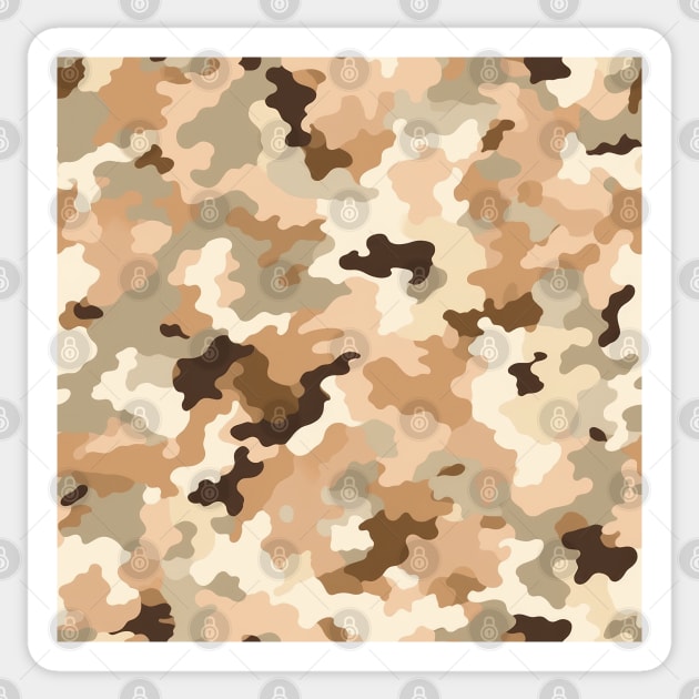 tan brown desert camo pattern - Tan Brown Desert Camo Pattern - Sticker ...