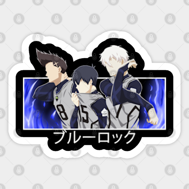 blue lock anime - Yoichi Isagi Baro and Nagi - Blue Lock - Sticker ...