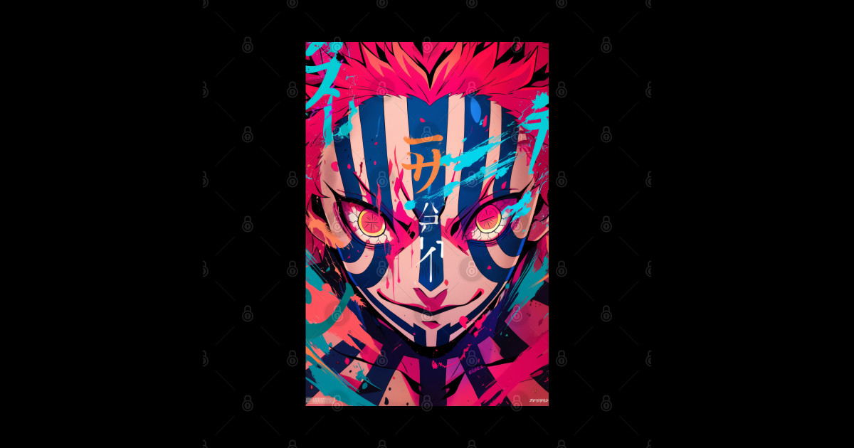 Akaza Movie Poster Head Shot - Anime Merch - Posters and Art Prints ...
