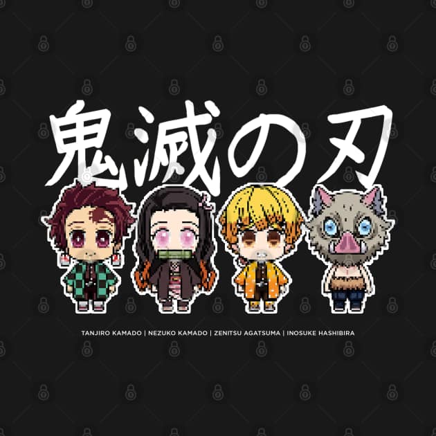 demon slayer pixel art 2 - Demon Slayer - T-Shirt | TeePublic